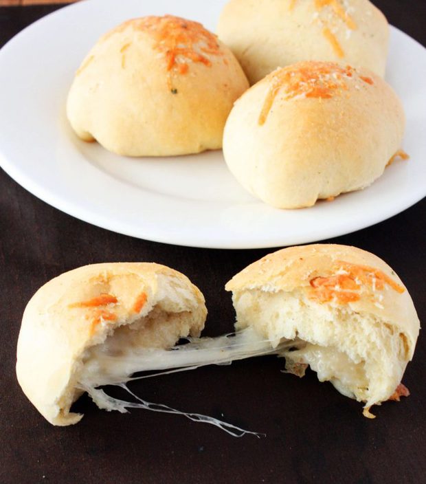 Cheesy Stuffed Buns | Cake 'n Knife