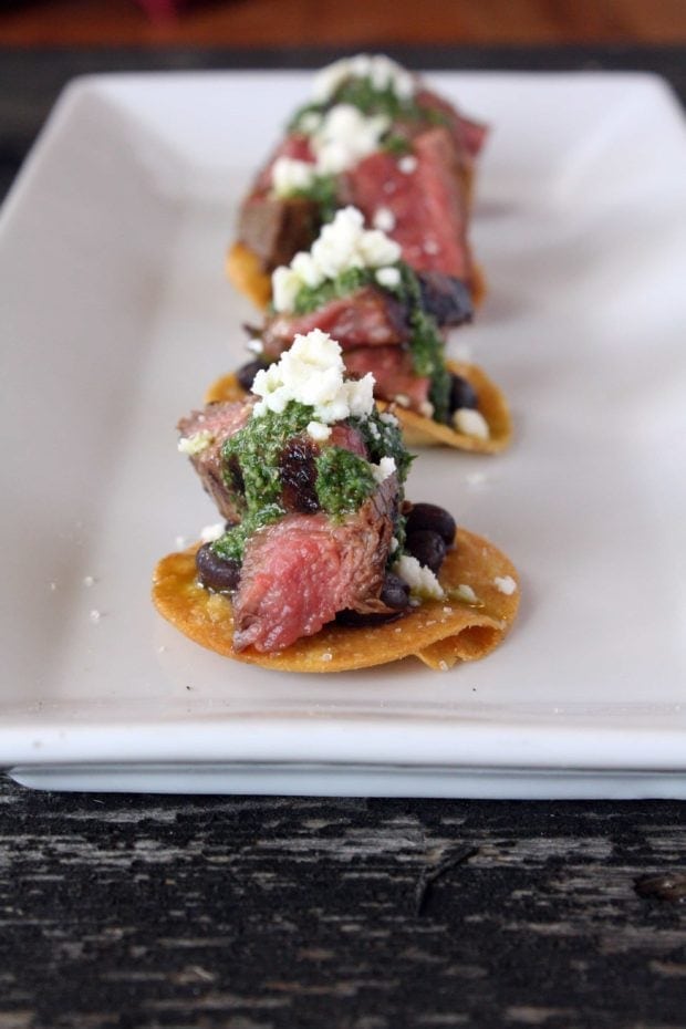 Guest Post: Steak Tostada Bites - Cake 'n Knife