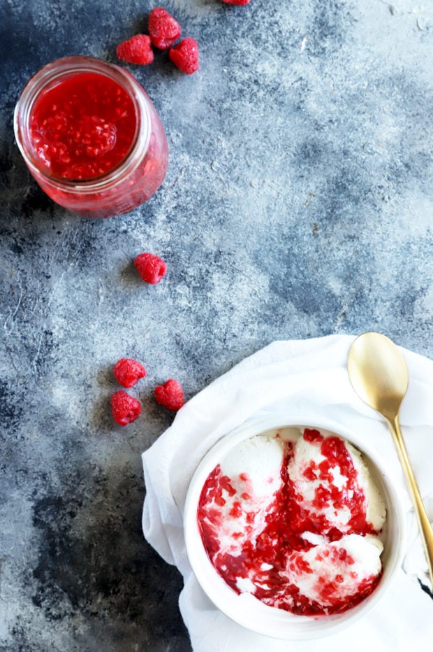 Smashed Raspberry Compote Recipe | Cake 'n Knife