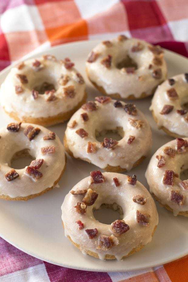 Maple Bacon Donuts | Cake 'n Knife