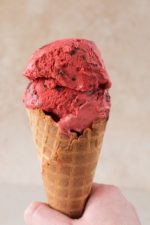 Red Velvet Ice Cream with Brownie Chunks | Cake 'n Knife