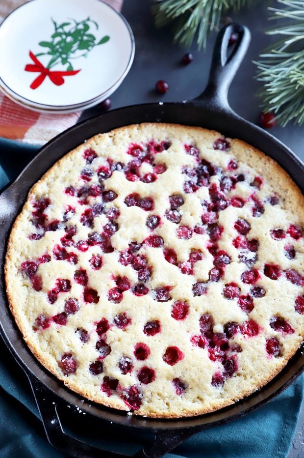 Christmas Cranberry Cobbler Recipe | Cake 'n Knife
