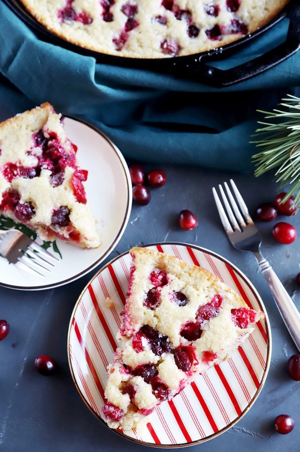 Christmas Cranberry Cobbler Recipe | Cake 'n Knife