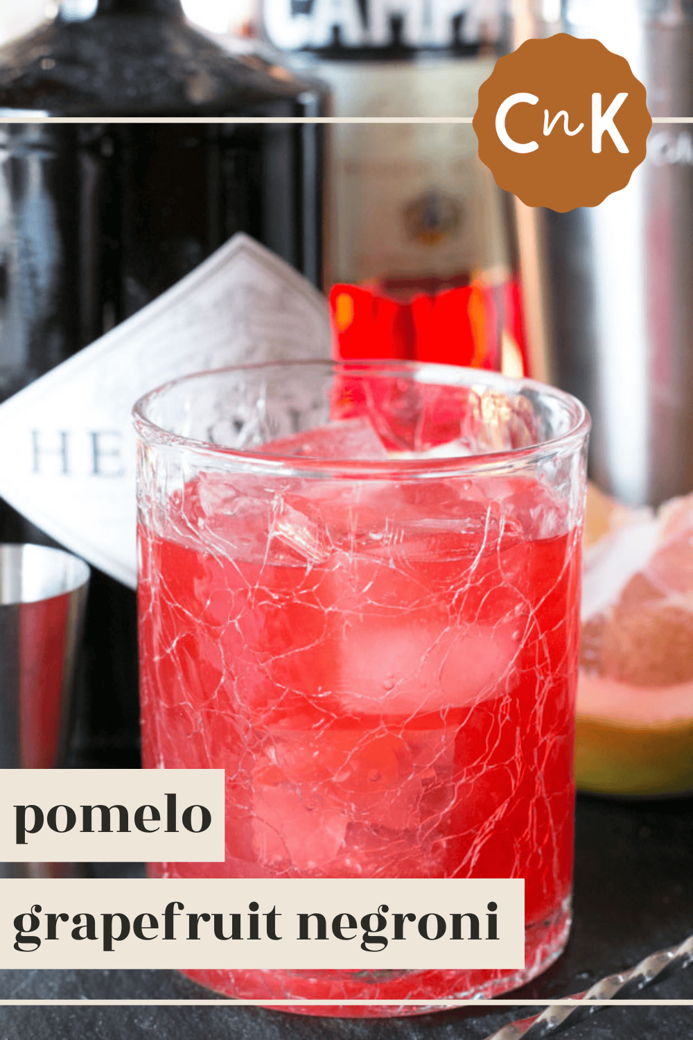 Pomelo Grapefruit Negroni | Cake 'n Knife