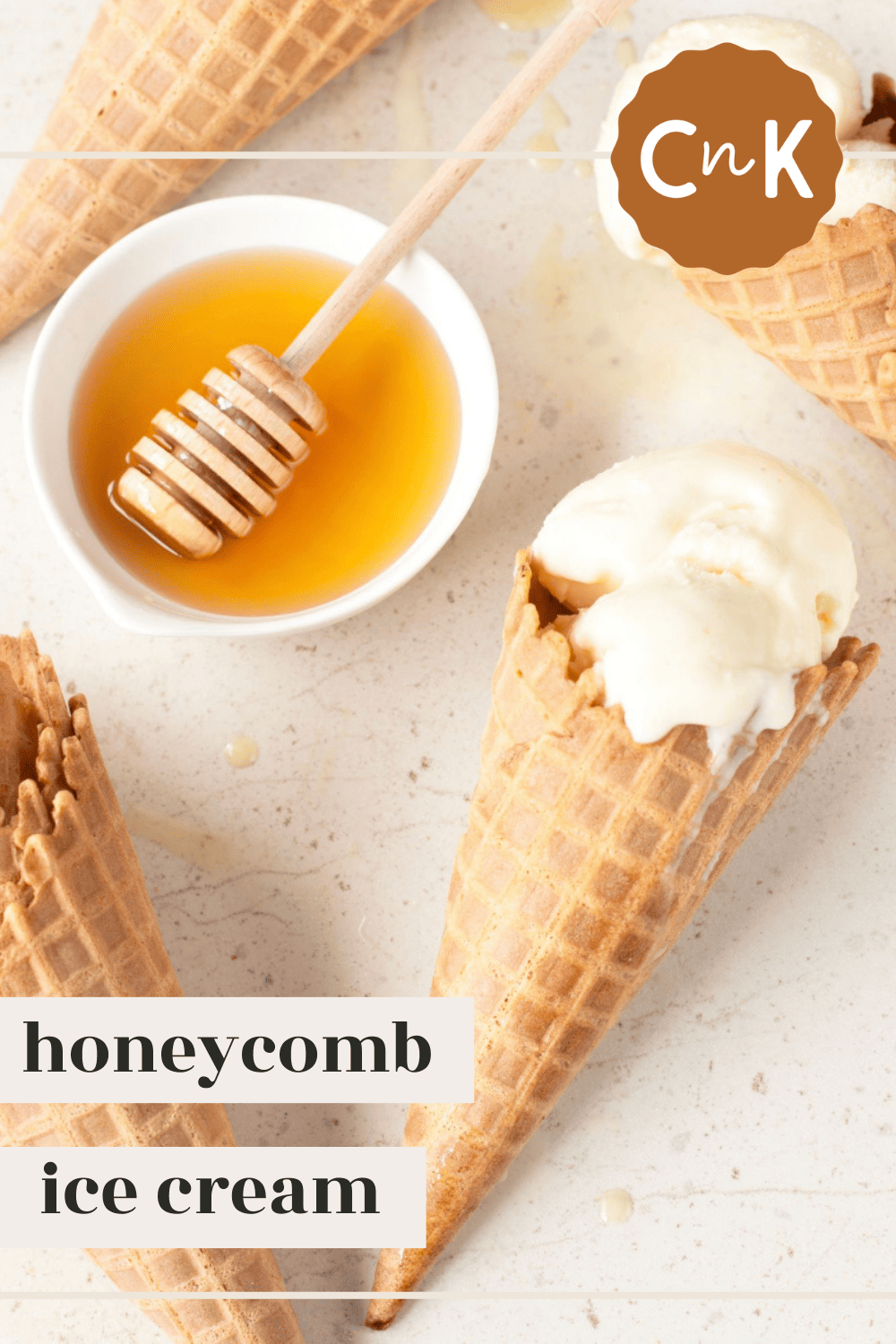Honeycomb Ice Cream | Cake 'n Knife