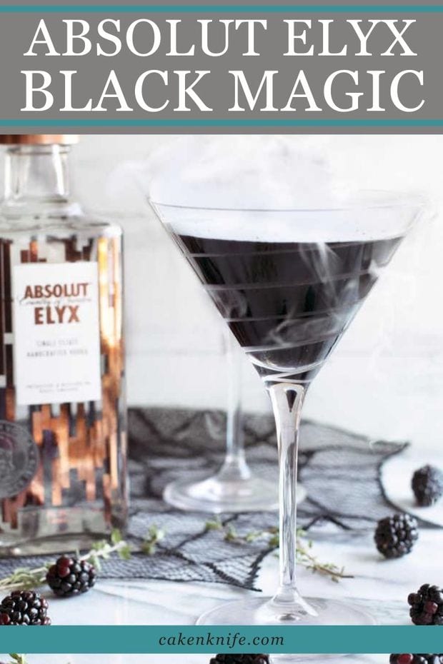 Absolut Elyx Black Magic Martini Recipe | Cake 'n Knife