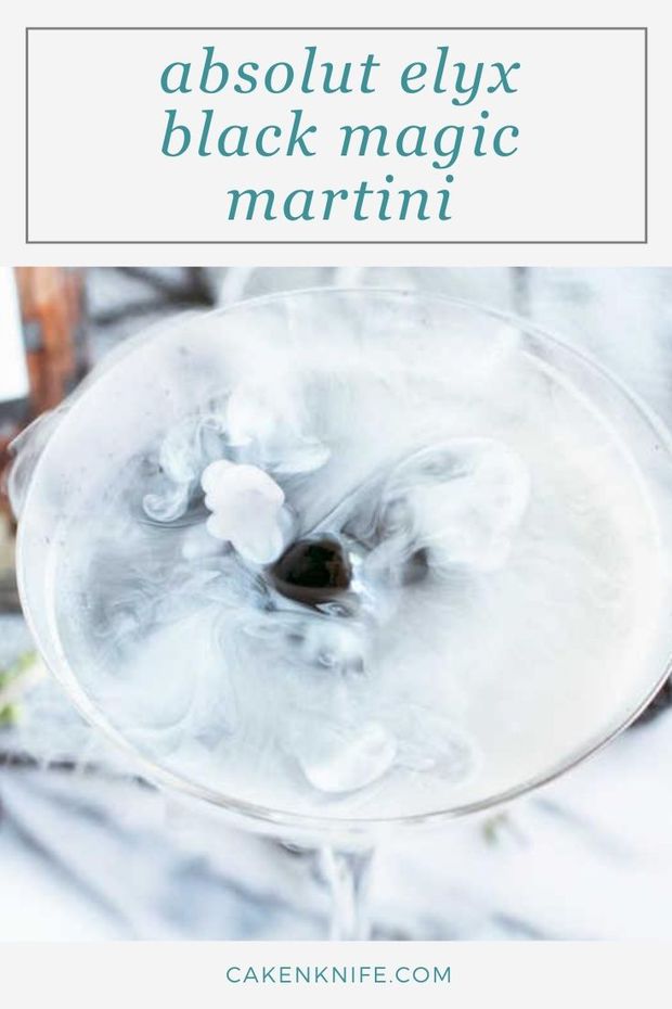 Absolut Elyx Black Magic Martini Recipe | Cake 'n Knife