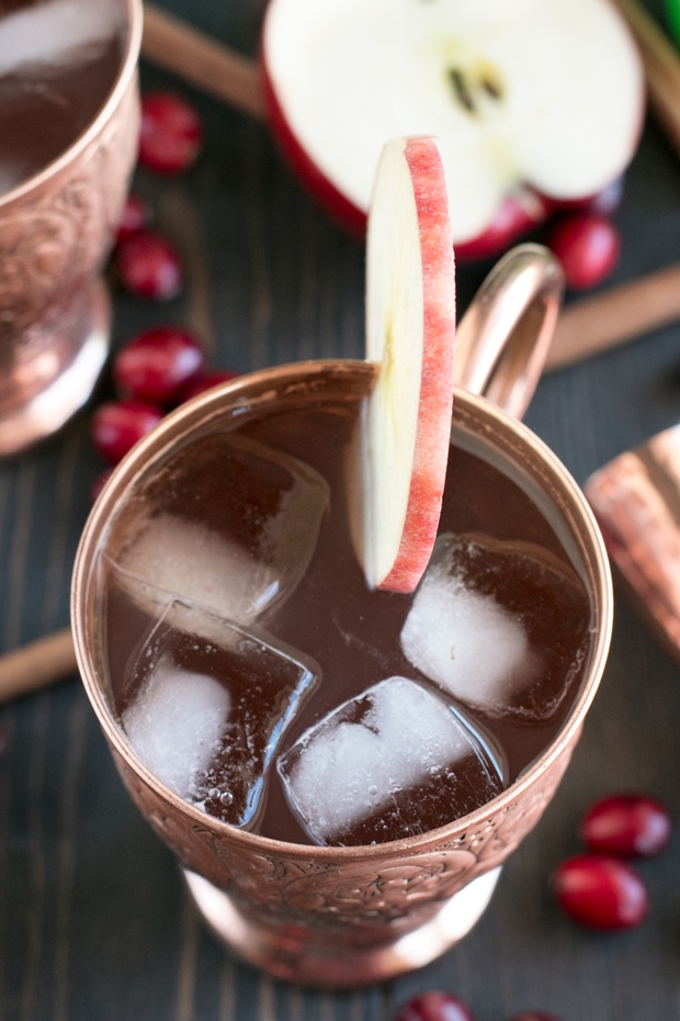 Cranberry Cider Irish Mule | Cake 'n Knife