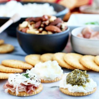 RITZ Cracker Ricotta Toppings Bar | Cake 'n Knife