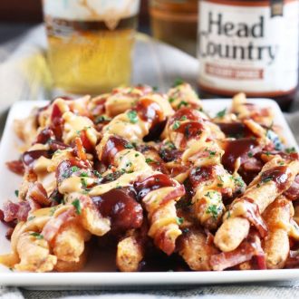 BBQ Bacon Crack Fries | Cake 'n Knife