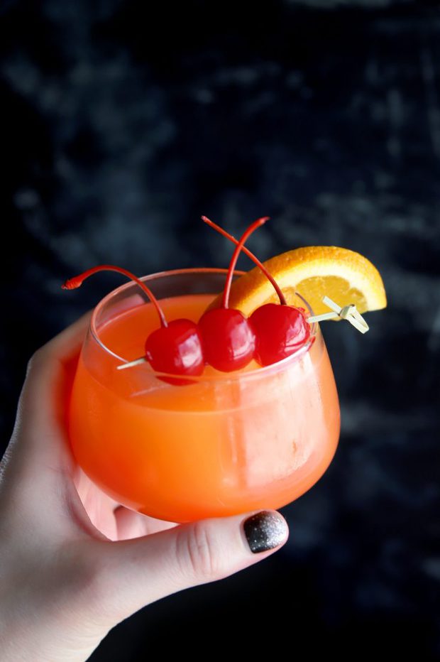 Peach Tequila Sunrise Punch For A Party | Cake 'n Knife