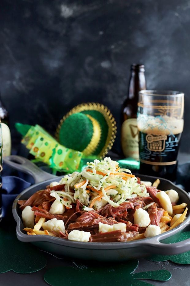 Corned Beef Poutine with Guinness Gravy | Cake 'n Knife