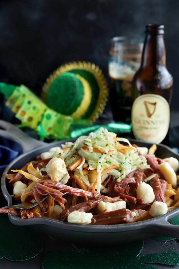 Corned Beef Poutine with Guinness Gravy | Cake 'n Knife