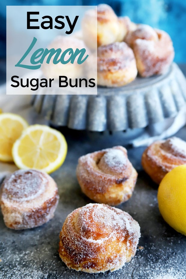Easy Lemon Sugar Buns | Cake 'n Knife