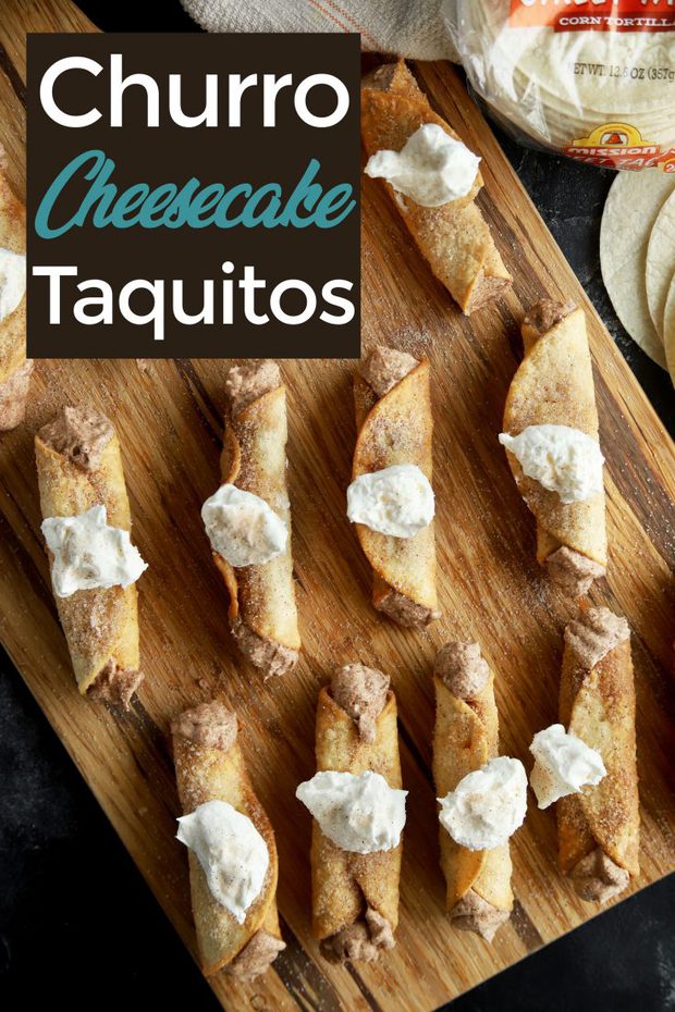 Churro Cheesecake Taquitos Recipe | Cake 'n Knife