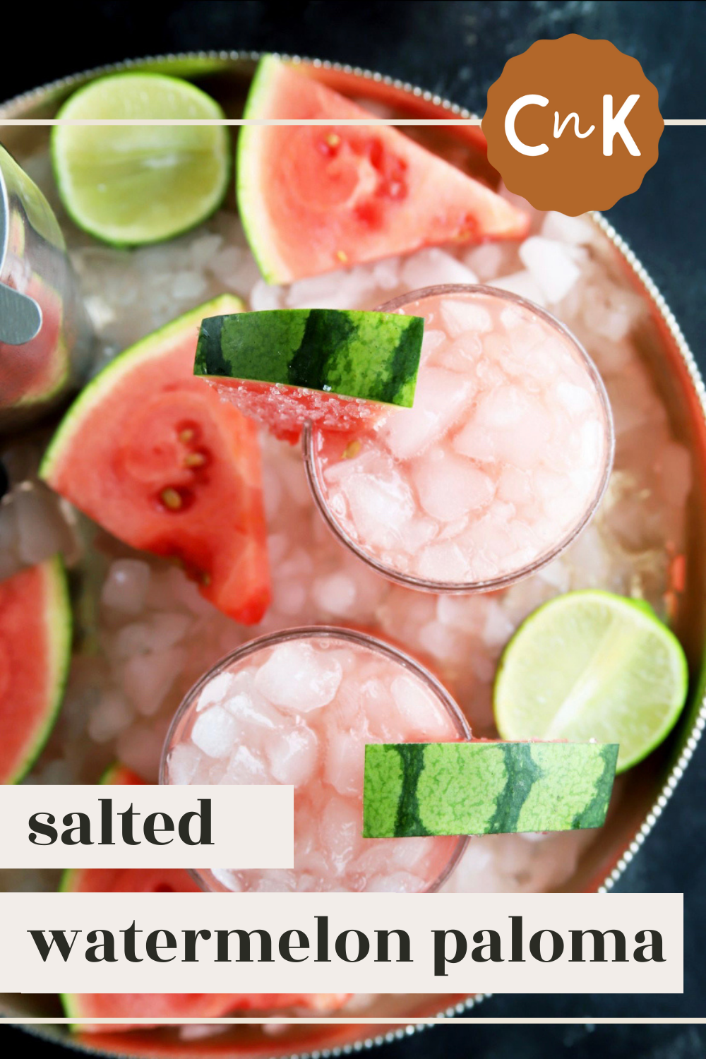 Salted Watermelon Grapefruit Paloma | Cake 'n Knife