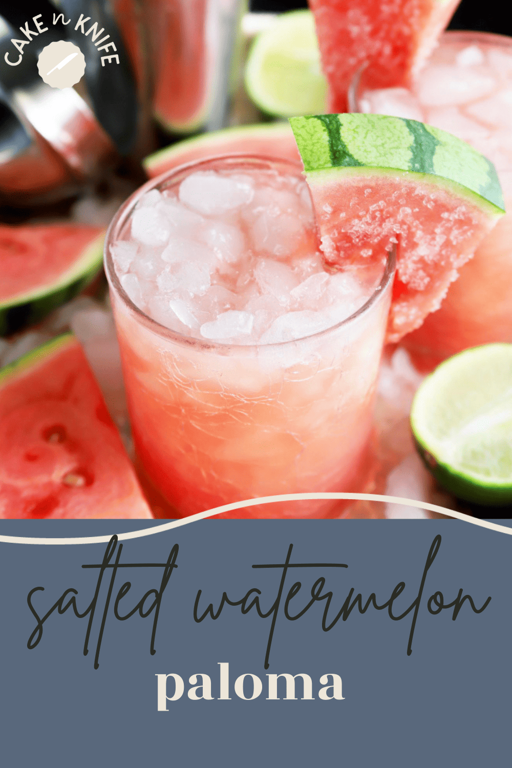 Salted Watermelon Grapefruit Paloma | Cake 'n Knife