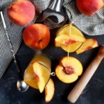 Easy Peach Highball Cocktail Recipe | Cake 'n Knife