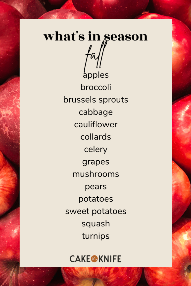 Quick Start Guide To Seasonal Cooking | Cake 'n Knife