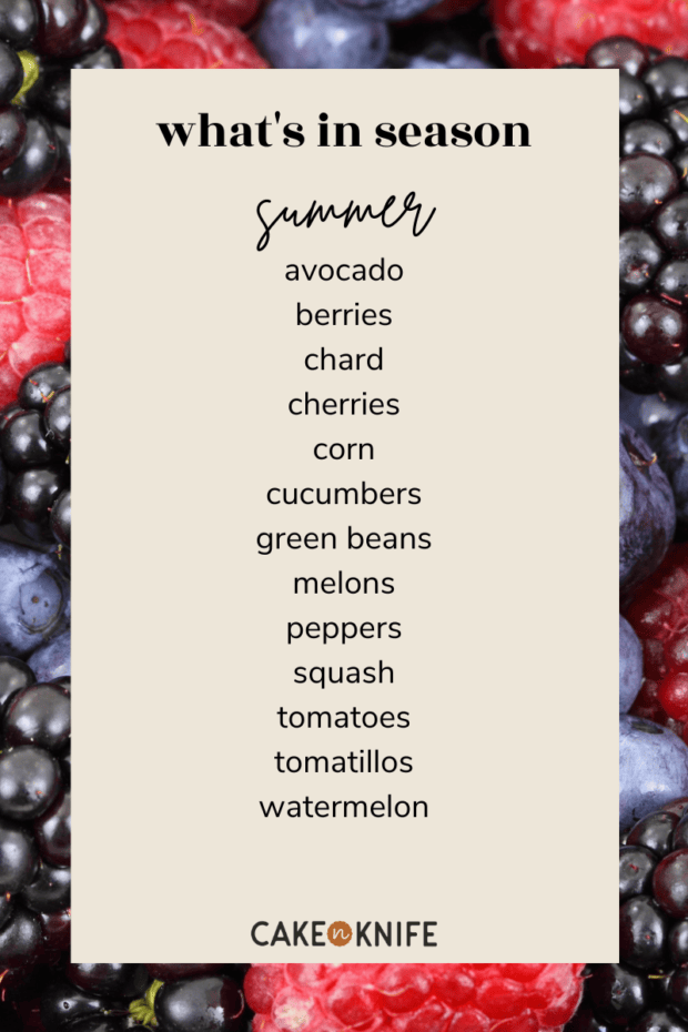 Quick Start Guide To Seasonal Cooking | Cake 'n Knife