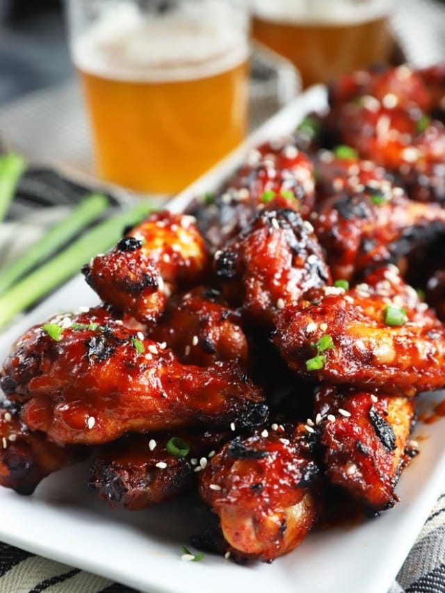 crispy korean bbq chicken wings | Cake 'n Knife