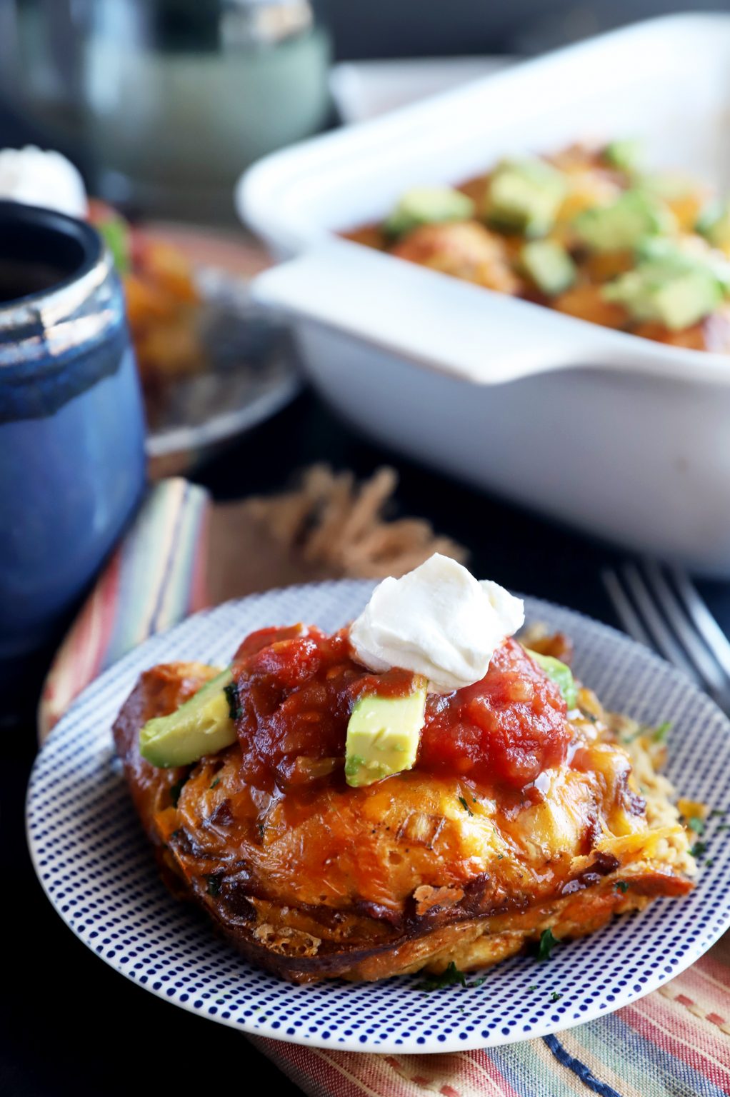 Mexican Bacon Egg & Cheese Biscuit Bake | Cake 'n Knife