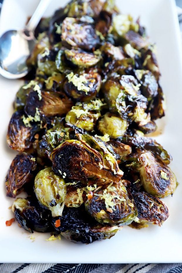 Crispy Brussels Sprouts with Balsamic and Lemon | Cake 'n Knife