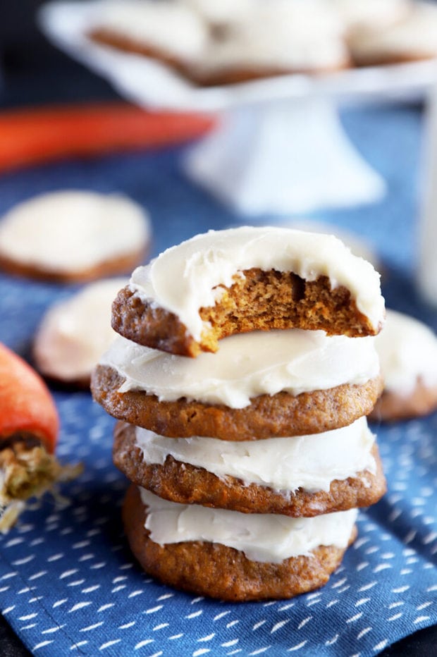Chewy Carrot Cake Cookies Recipe | Cake 'n Knife