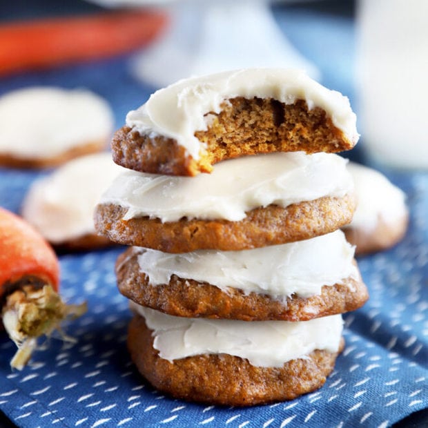 Chewy Carrot Cake Cookies Recipe | Cake 'n Knife