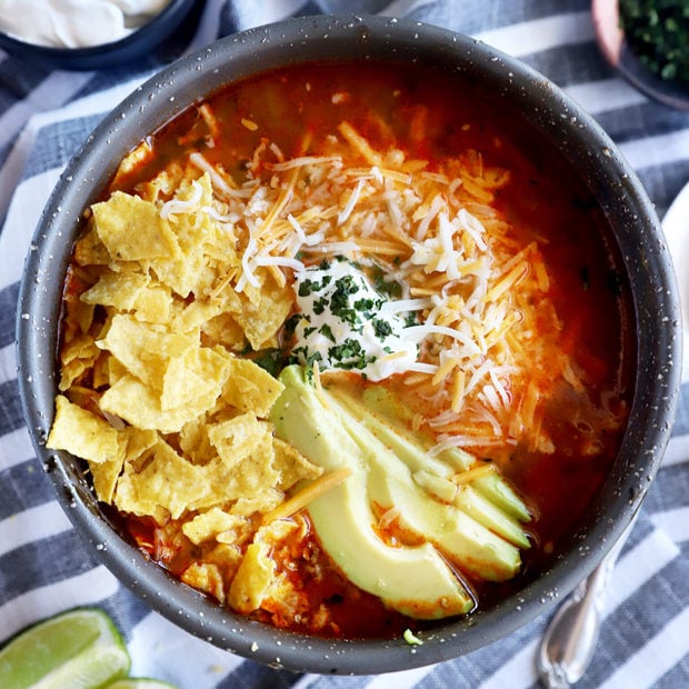 Easy Instant Pot Tortilla Soup Recipe | Cake 'n Knife