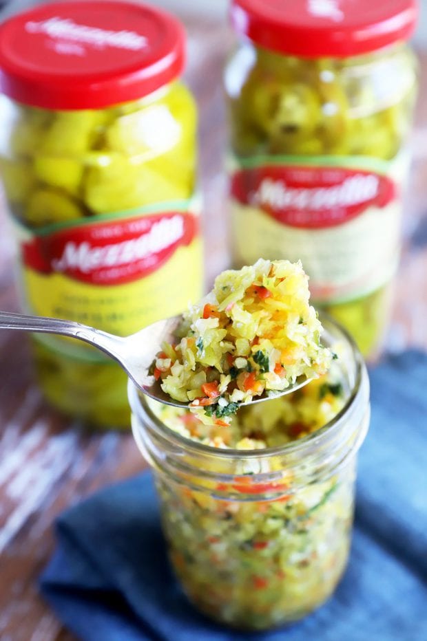 10 Minute Pepperoncini Relish Recipe | Cake 'n Knife