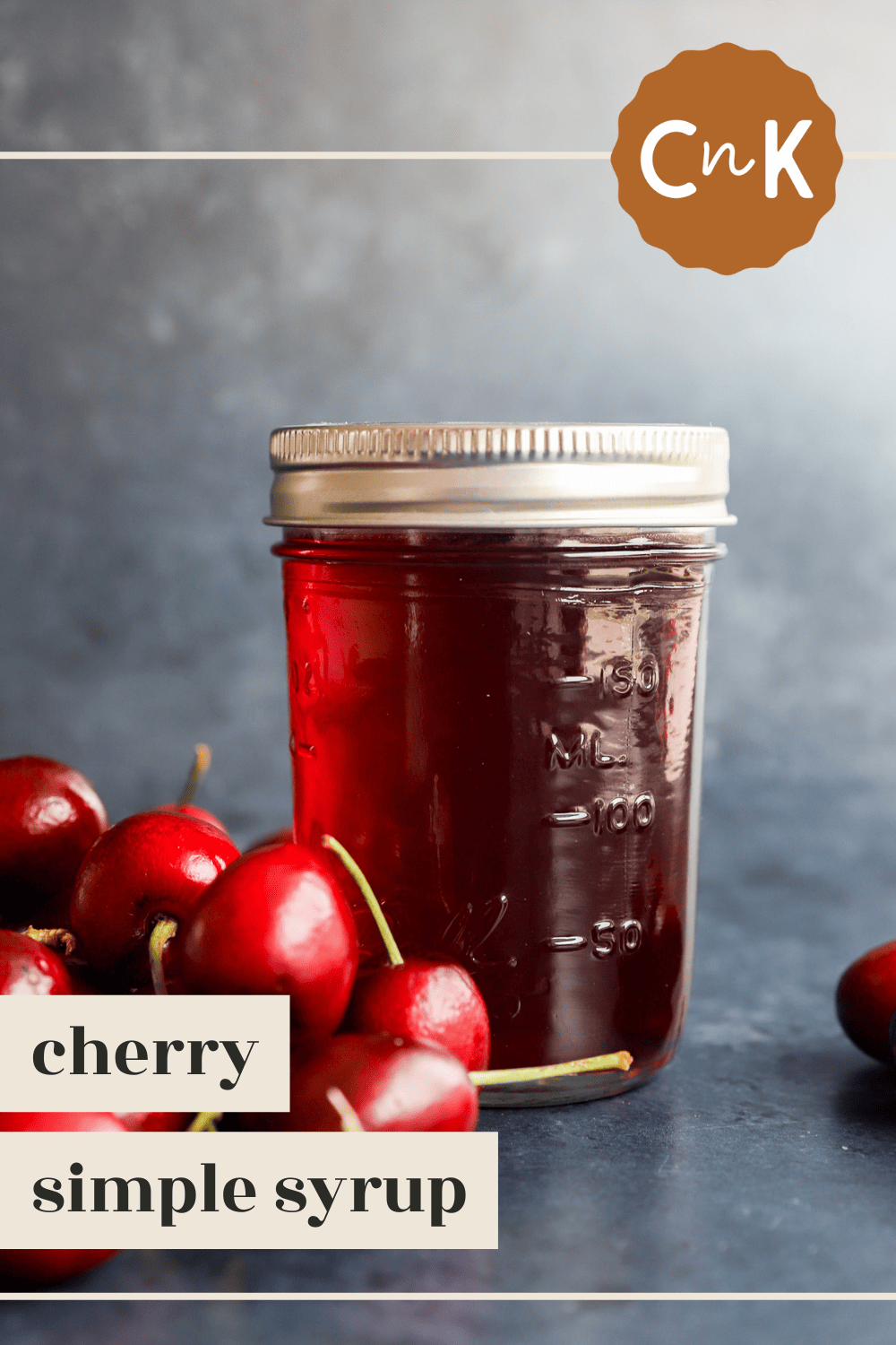Simple Cherry Simple Syrup Recipe | Cake 'n Knife