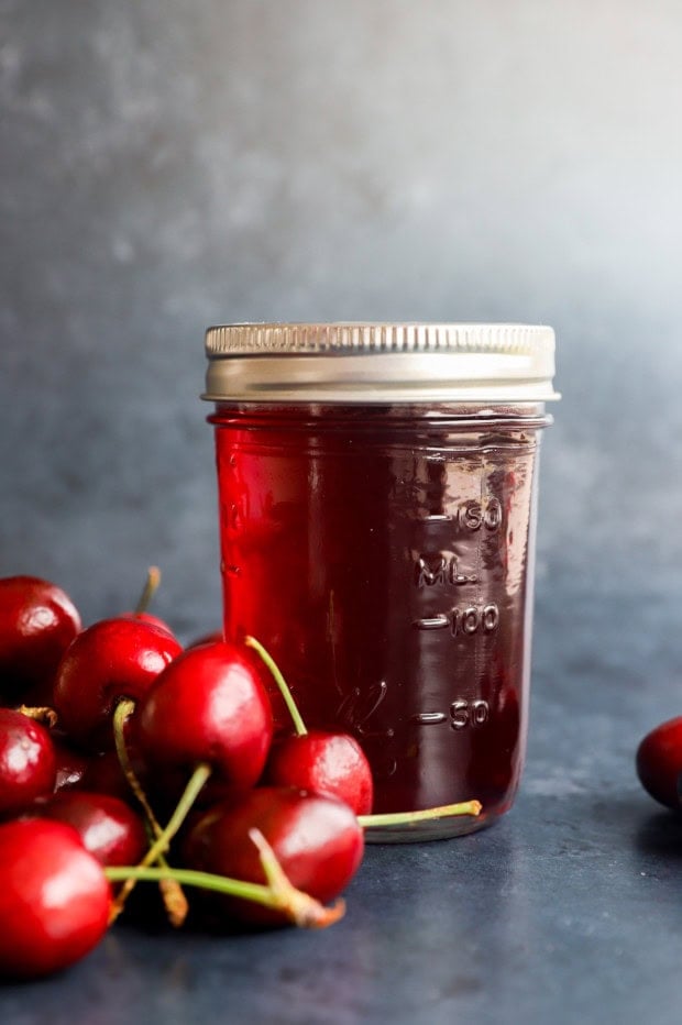Simple Cherry Simple Syrup Recipe | Cake 'n Knife