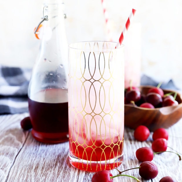 Simple Cherry Simple Syrup Recipe | Cake 'n Knife