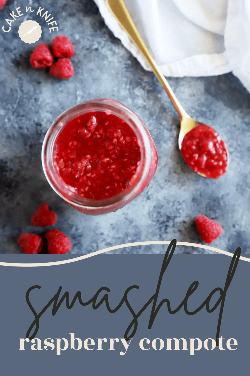 Smashed Raspberry Compote Recipe | Cake 'n Knife