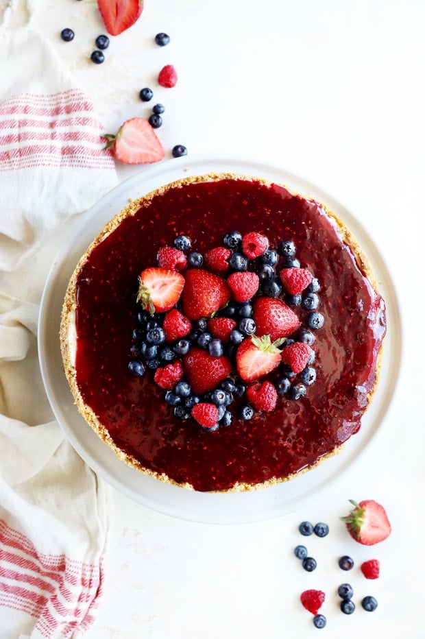 Summery Triple Berry Cheesecake Recipe | Cake 'n Knife