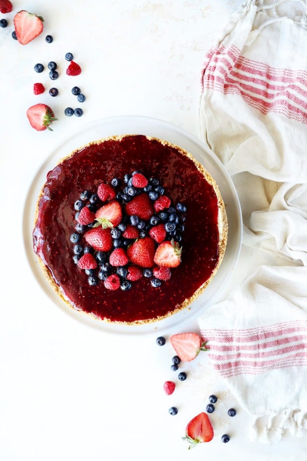 Summery Triple Berry Cheesecake Recipe | Cake 'n Knife