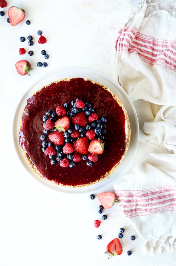 Summery Triple Berry Cheesecake Recipe | Cake 'n Knife