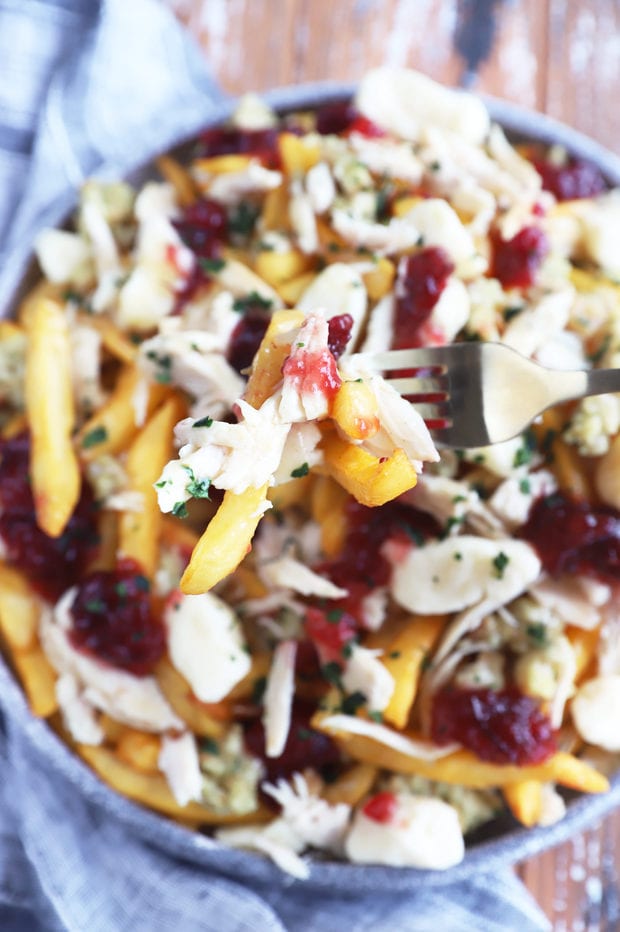 Thanksgiving Leftovers Poutine | Cake 'n Knife