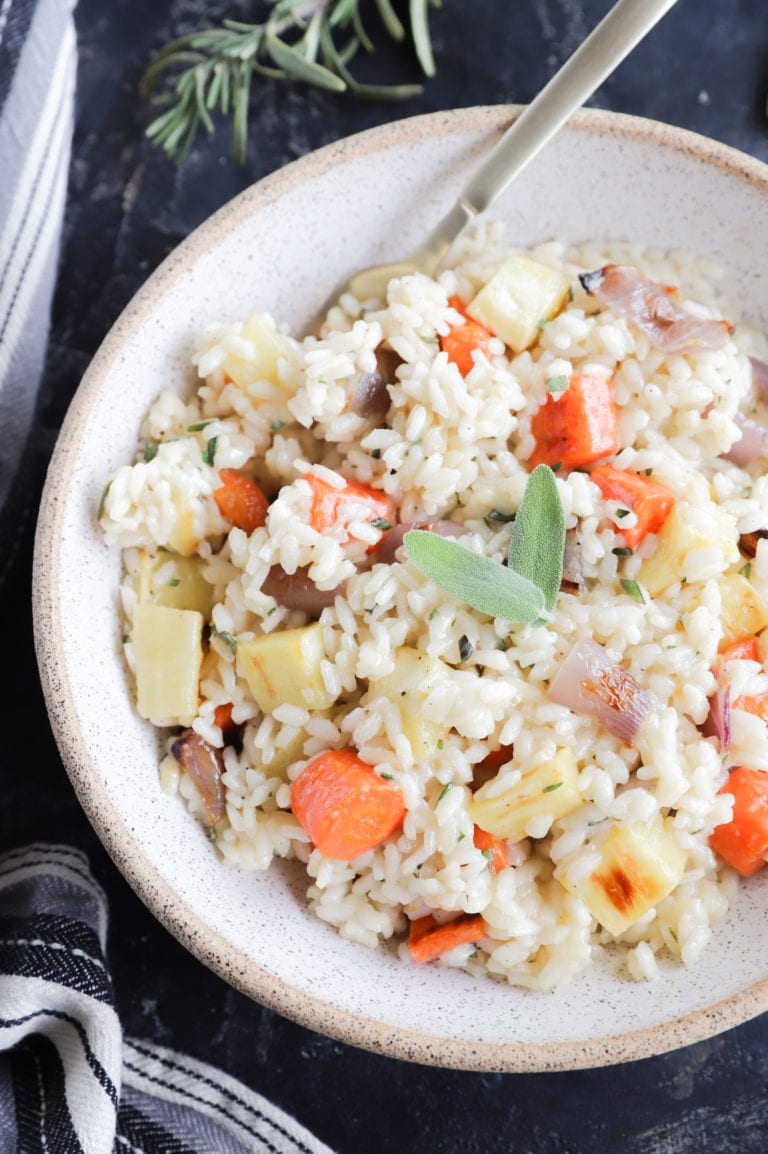 Winter Roasted Vegetable Risotto | Cake 'n Knife