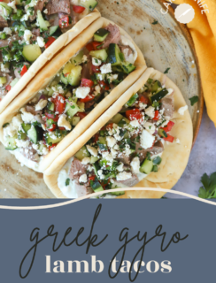 Greek Gyro Lamb Tacos | Cake 'n Knife