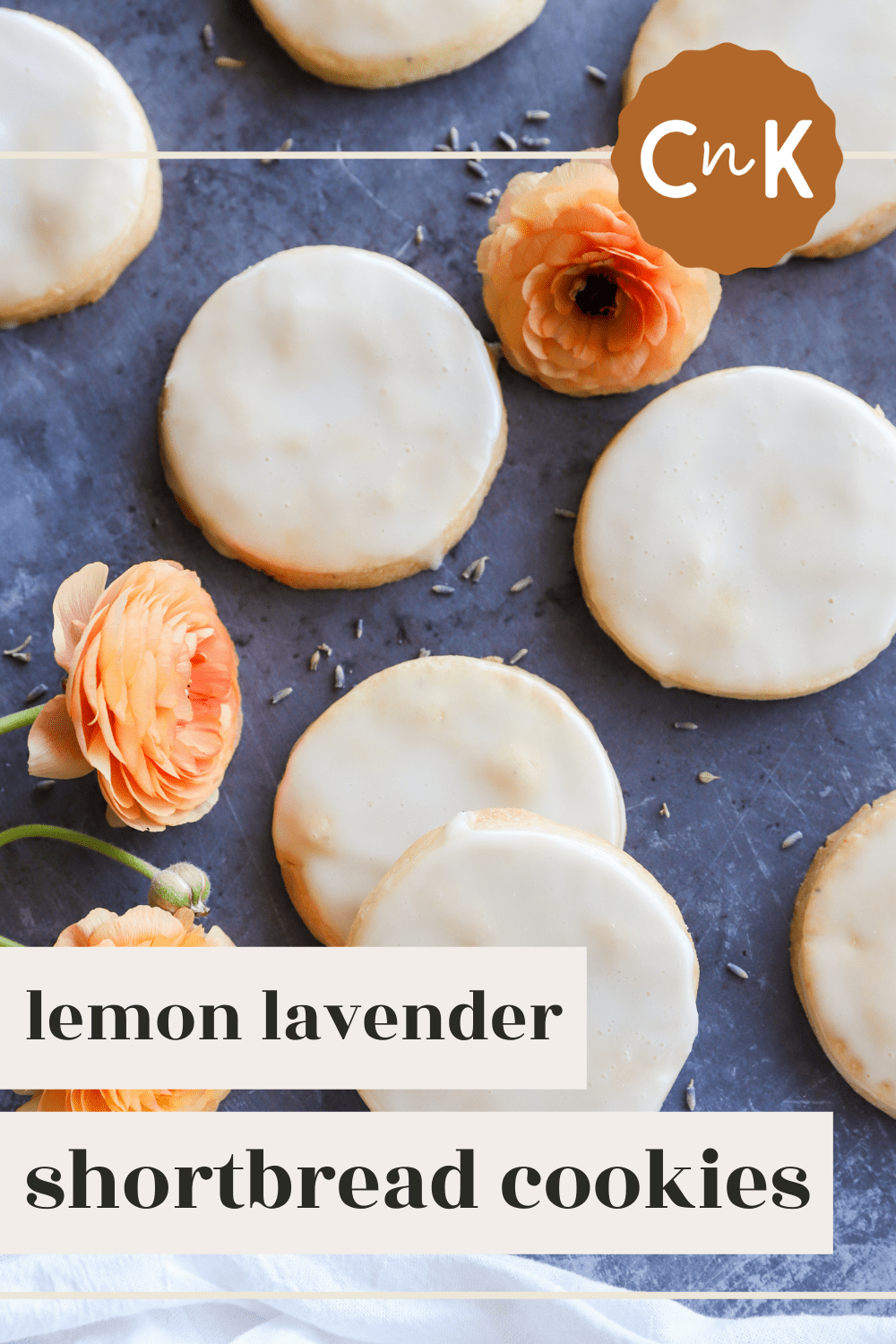 Lemon Lavender Shortbread Cookies | Cake 'n Knife