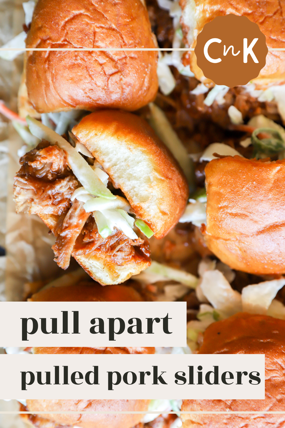 BBQ Pulled Pork Sliders with Apple Coleslaw | Cake 'n Knife