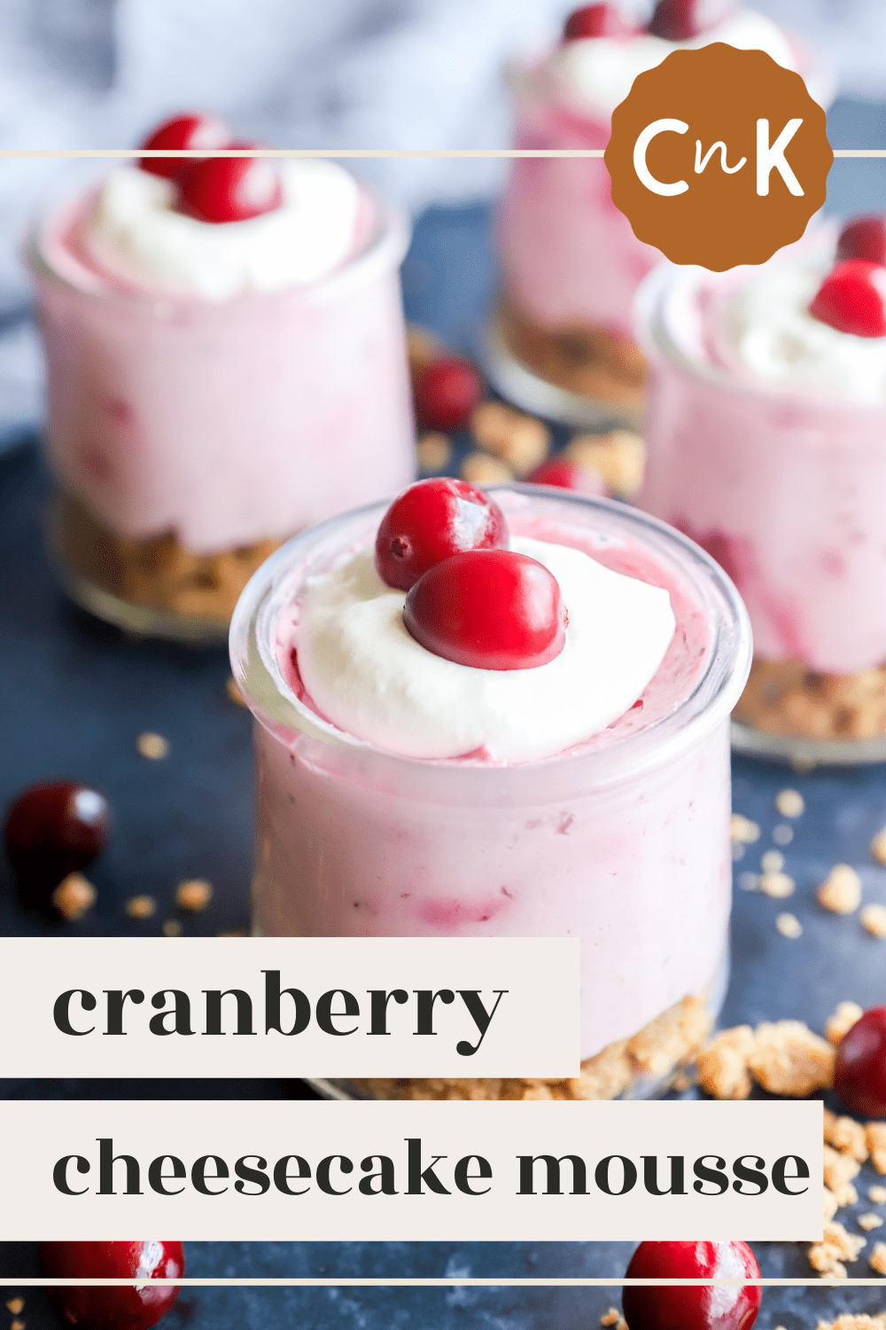 Cranberry Cheesecake Mousse | Cake 'n Knife