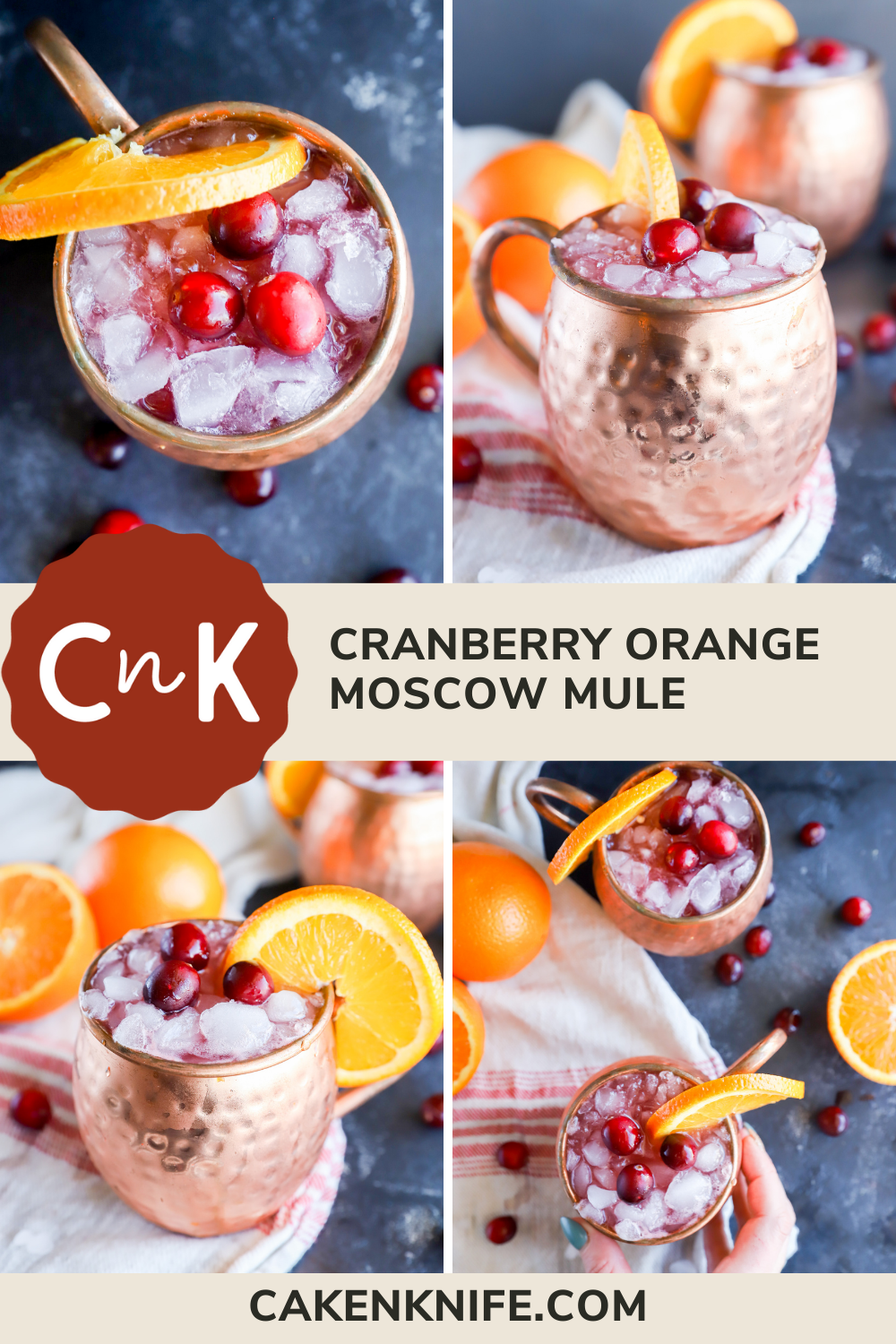Cranberry Orange Moscow Mule | Cake 'n Knife