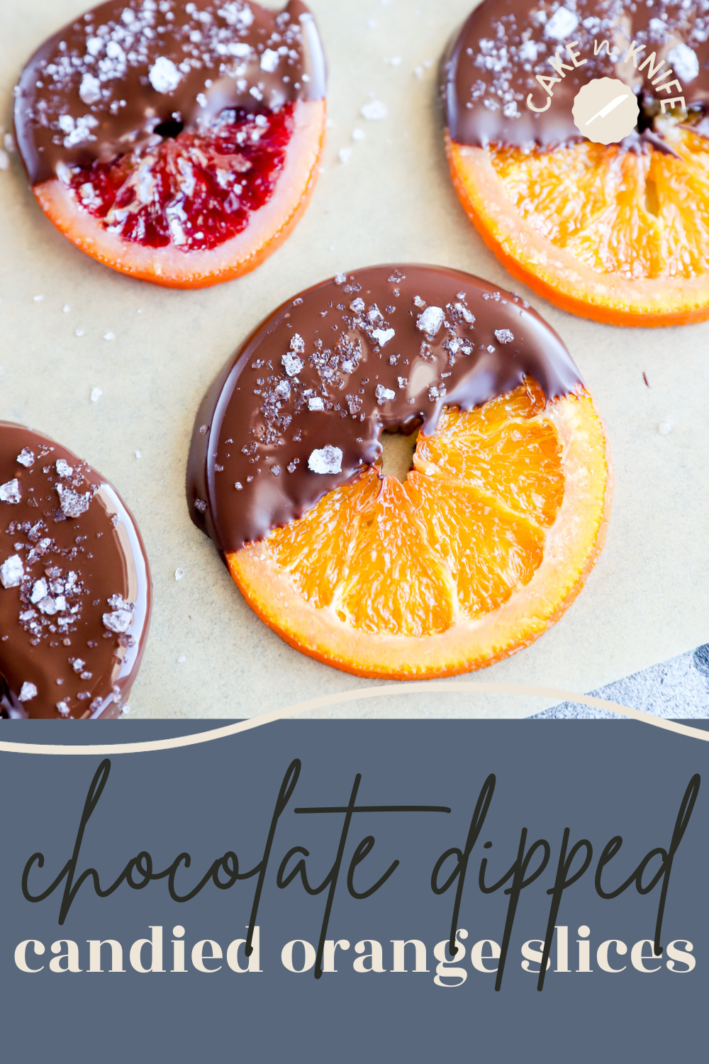 Chocolate Dipped Candied Orange Slices | Cake 'n Knife