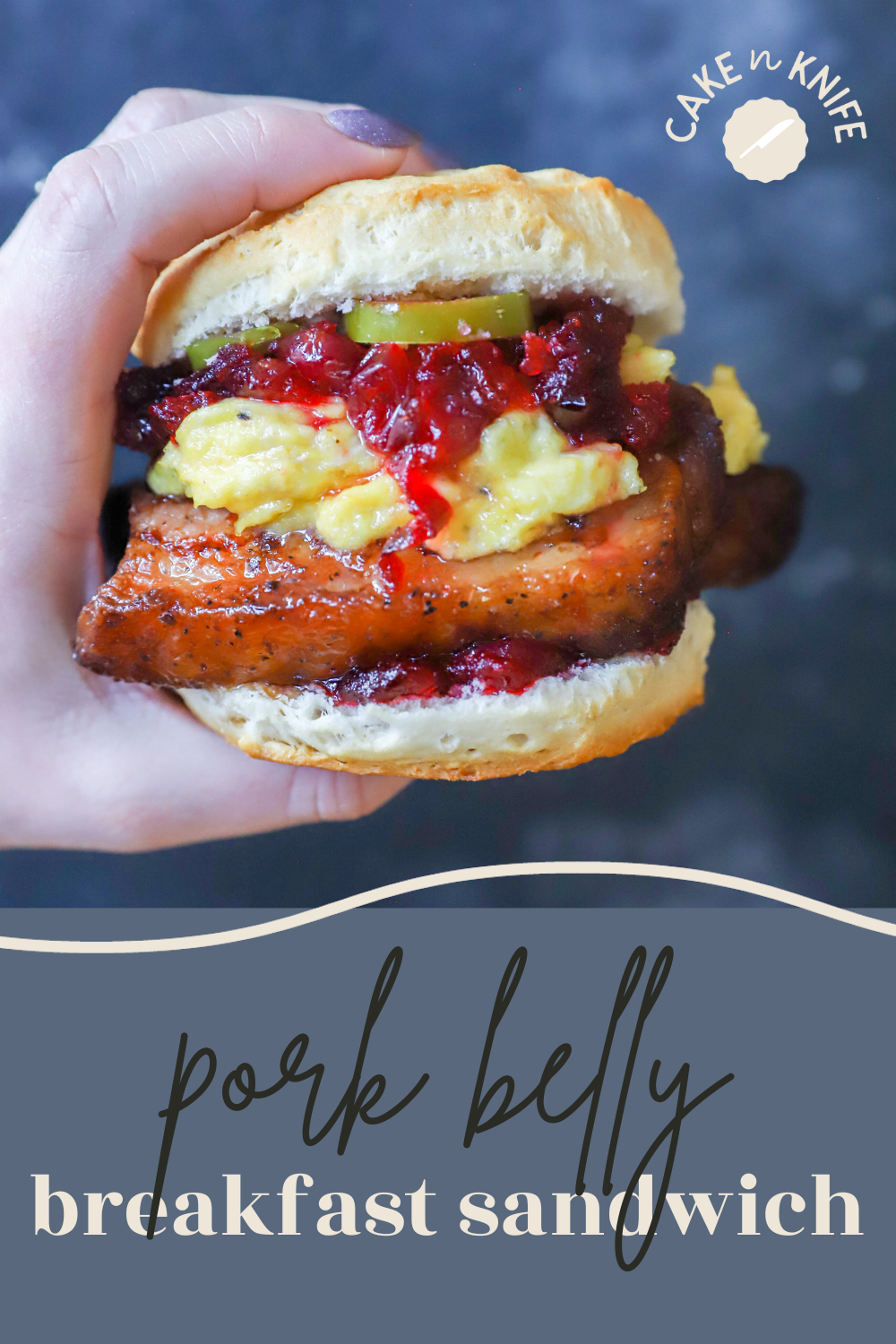 Pork Belly Breakfast Sandwich | Cake 'n Knife