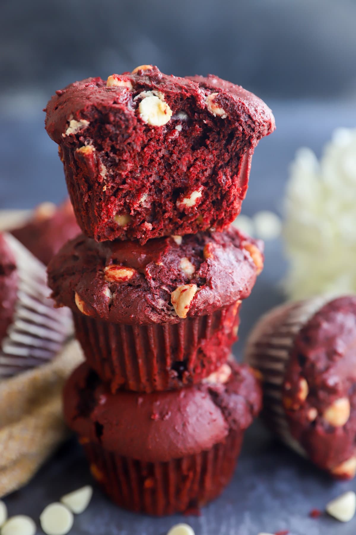 Red Velvet Muffins | Cake 'n Knife