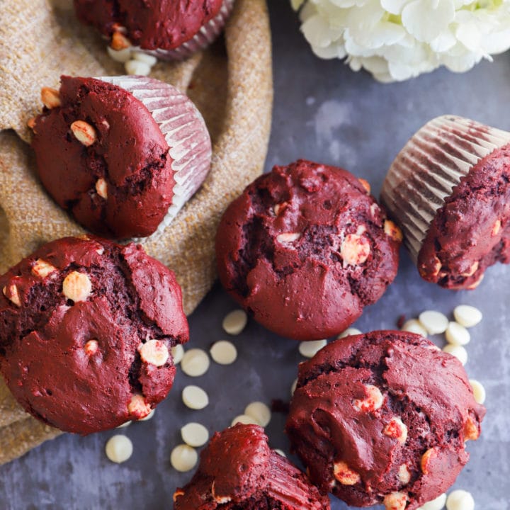 Red Velvet Muffins | Cake 'n Knife