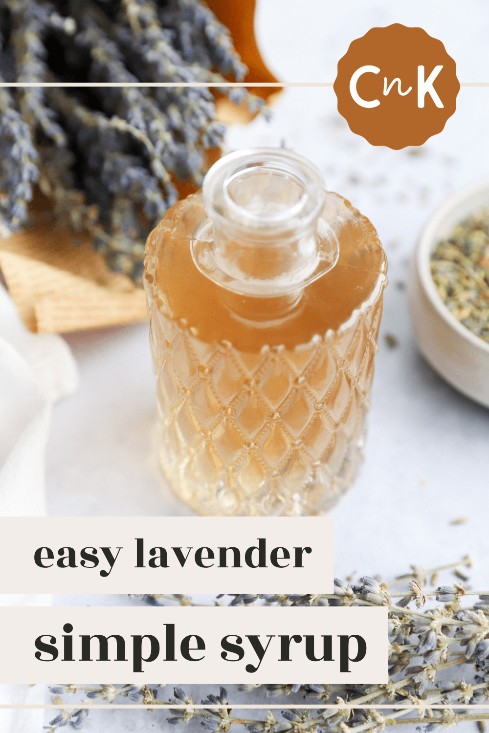 Lavender Simple Syrup | Cake 'n Knife